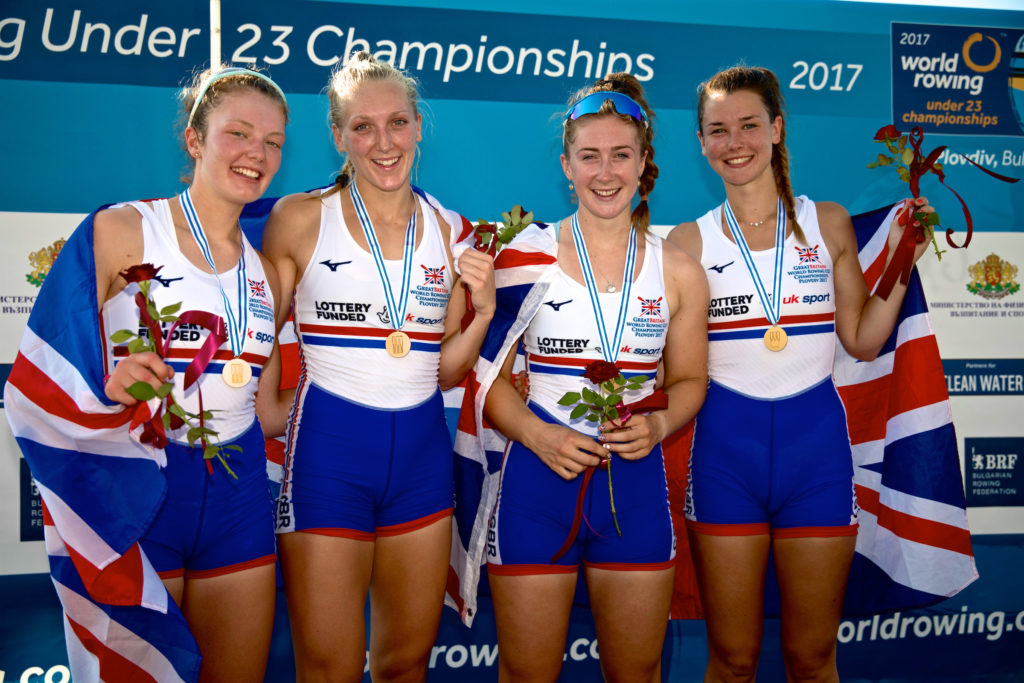 Gold for women's quad as GB win three medals at World Rowing U23 ...