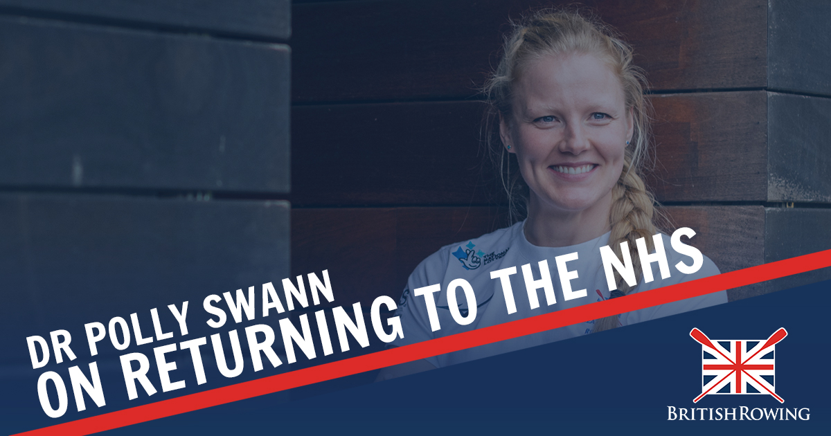 Olympic silver medallist Dr Polly Swann supporting the NHS in the fight ...
