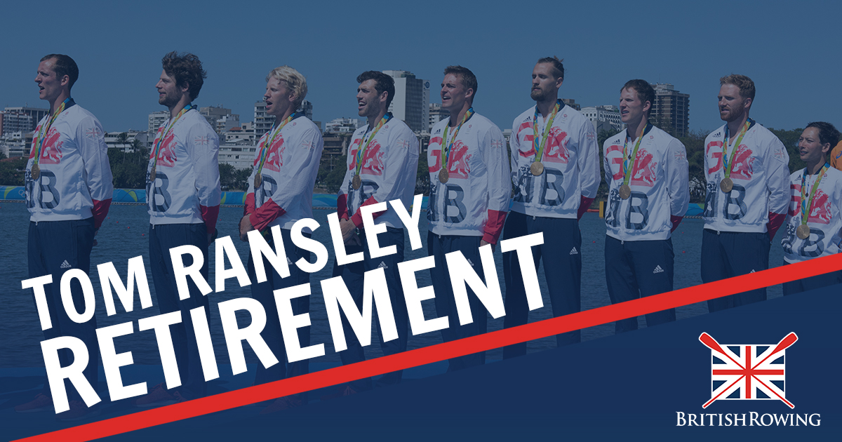 Olympic Champion Tom Ransley MBE announces his retirement - British Rowing