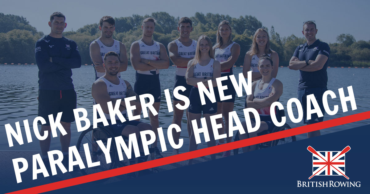 Nick Baker promoted to Paralympic Head Coach - British Rowing