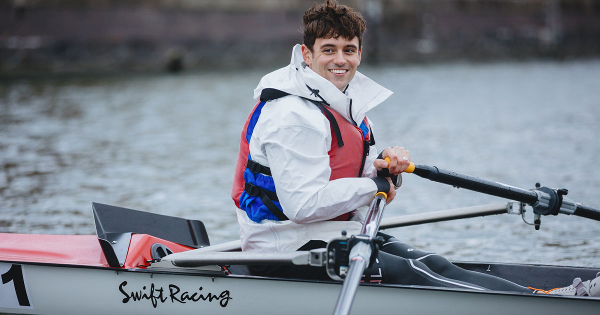 Coaching diving legend Tom Daley for Comic Relief - British Rowing